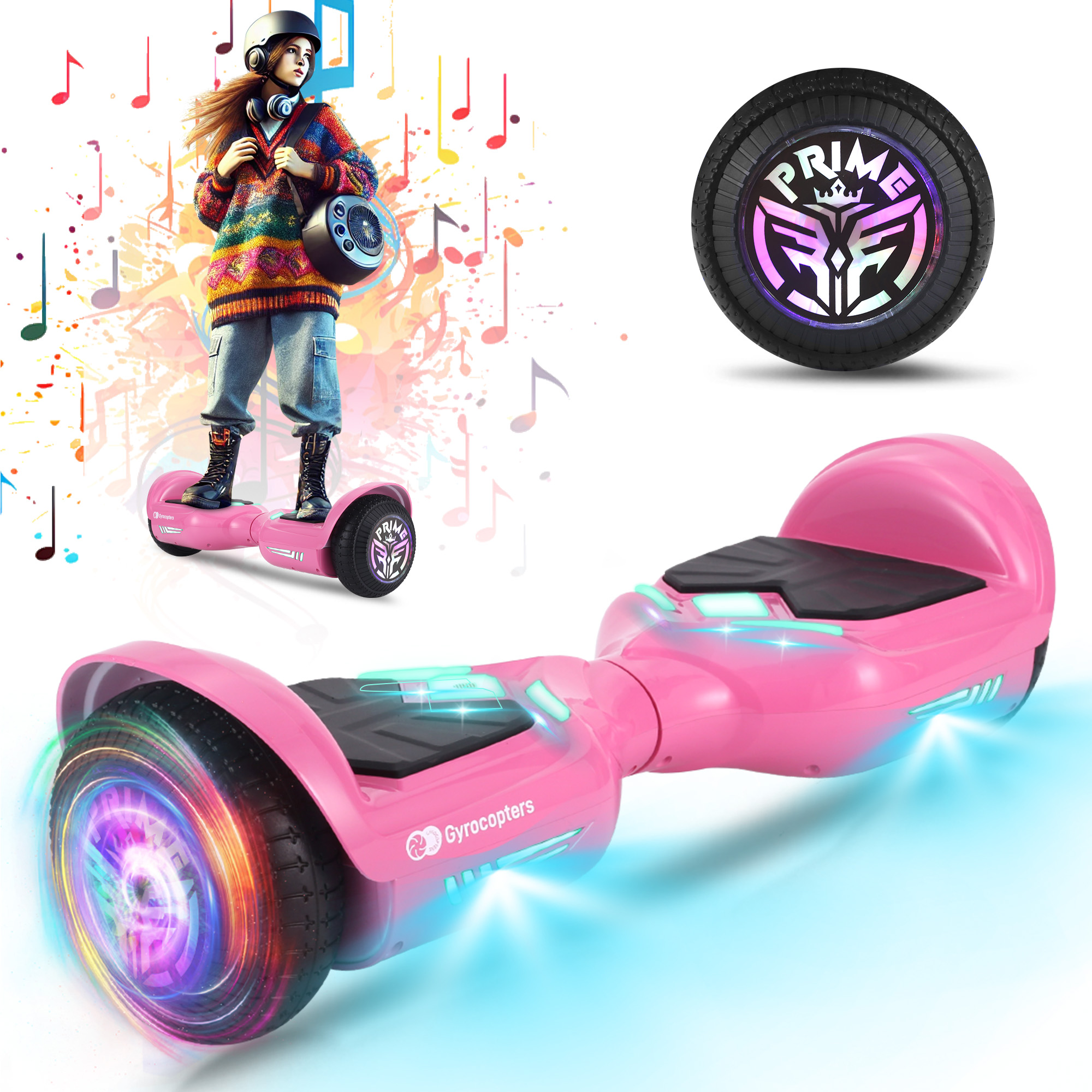 Click here for Gyrocopters Pink Hoverboard Self-Balancing Hoverbo... prices