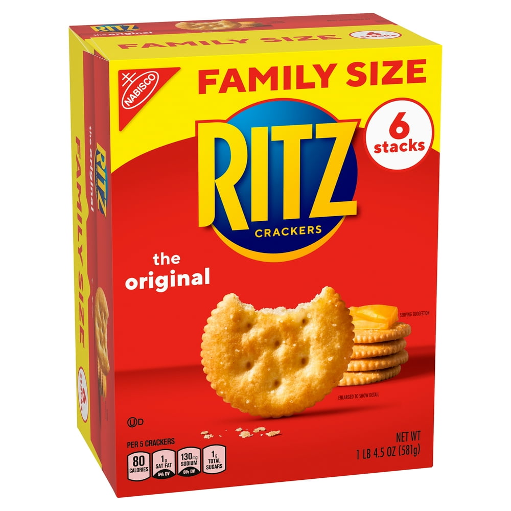 RITZ Original Crackers, Family Size, 20.5 oz - Walmart.com - Walmart.com