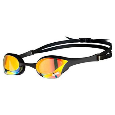 Arena Python Swim Goggles, Men/Women, Copper-White Mirror Lens, UV ...
