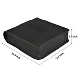 alavisxf xx Large Capacity CD DVD Case with Zipper Nylon Black Holds ...