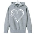Kids Valentine Hoodies Long Sleeve Festival Print Pullover Tops Casual ...