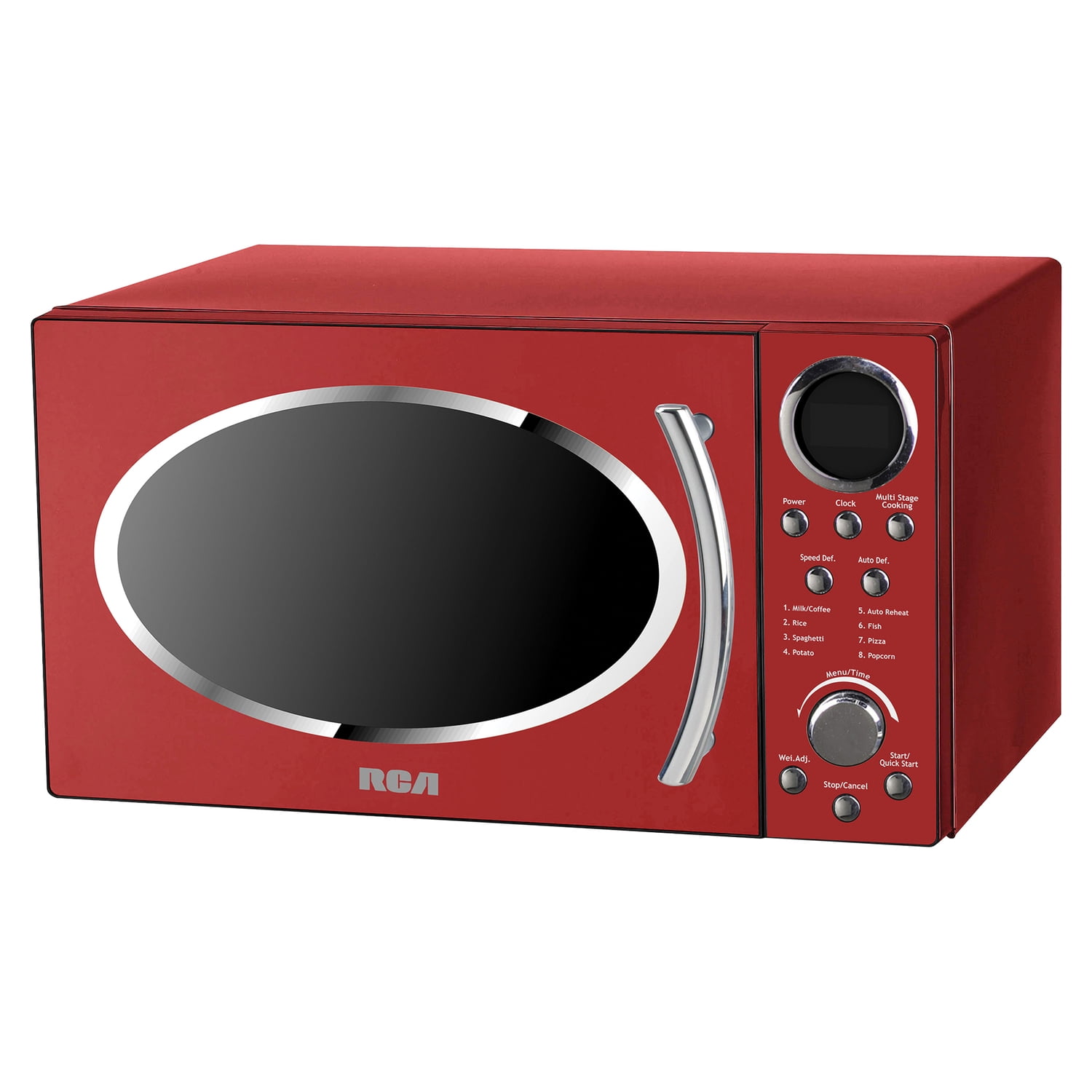 RCA RMW987-RED 900-Watt 0.9-Cu.-Ft. Retro Countertop Microwave (Red ...