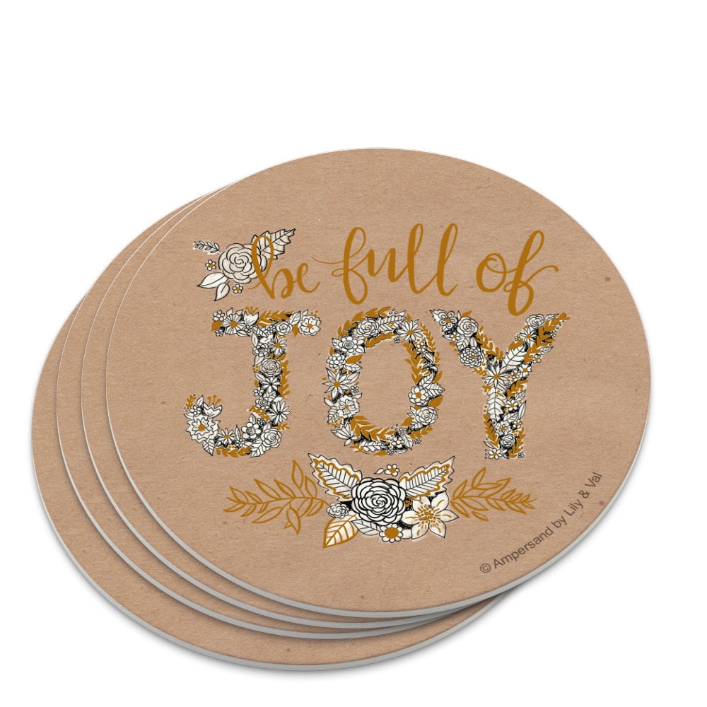 Be Full of Joy Novelty Coaster Set - Walmart.com - Walmart.com