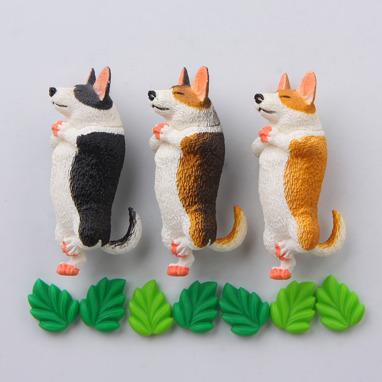 Cartoon Dog Figurine Set - Featuring Stand-Up Corgi and Husky - Perfect ...