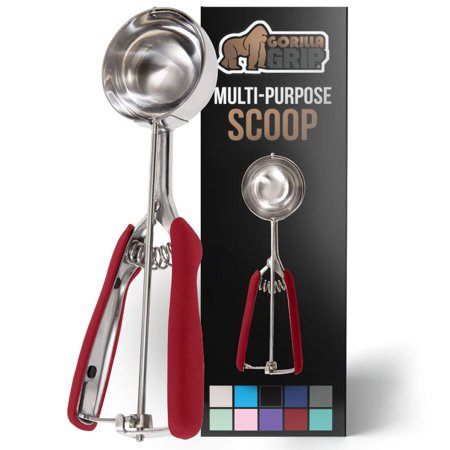 gorilla grip Premium Stainless Steel, Spring-Loaded Scoop for Fruit ...