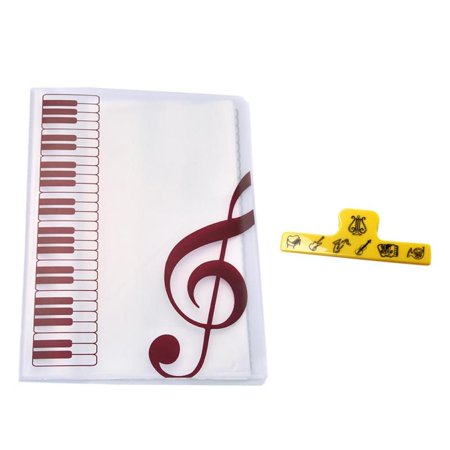 Music Sheet Score Book Files Folder A4 Size Paper Holder 40 Pockets ...