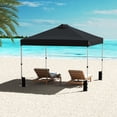 Gymax 10x10 FT Pop Up Canopy Tent 1-Person 1-Button Push Instant Setup ...