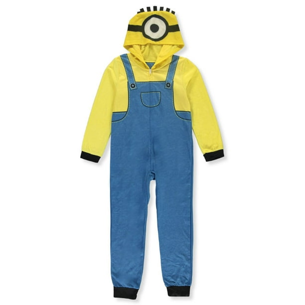 AME Sleepwear - Minions Boys' Character Costume 1-Piece Pajama Suit ...