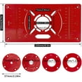 Aluminium Router Table Insert Plate for Woodworking, Trimming Machine ...