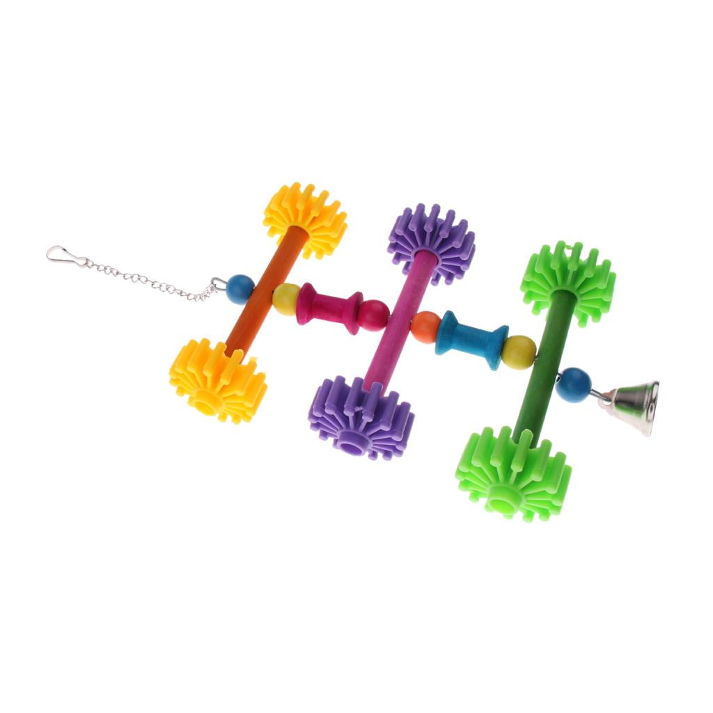 Colorful Hanging Bird Chewing Toy - Parrot Cage Bite Toys, Bird Parrot ...