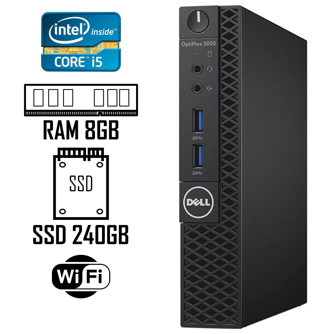 Computadora Dell Optiplex 3050 Mini i5 sexta 8GB RAM 960GB SSD ...