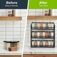 3 Tier Bamboo Spice Rack, Spice Rack Organizer, Seasoning Jars Rack ...