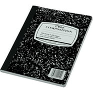 Mead MEA Composition Book,Wide Ruled,100 Shts,7.5 in. x 9.75 in.,Black ...