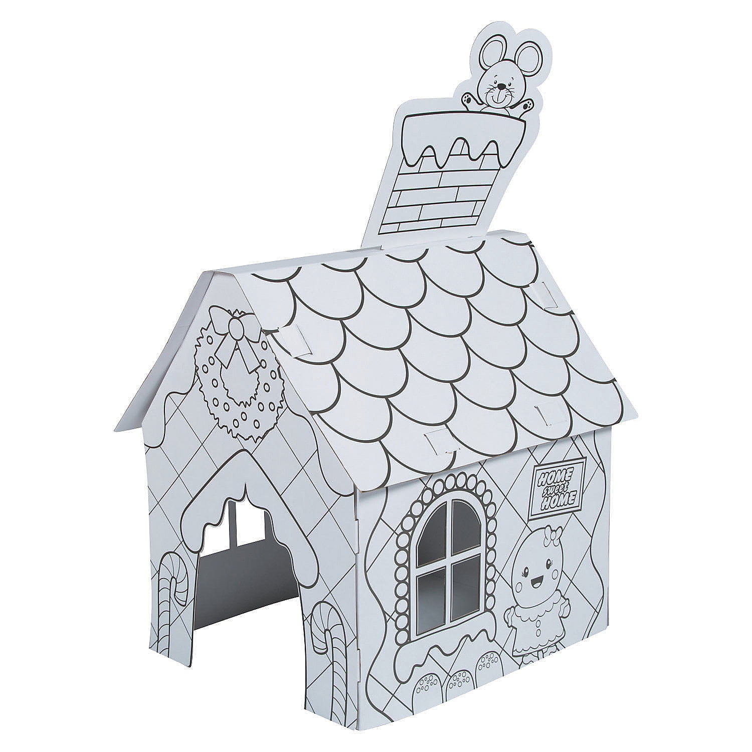 Color Your Own Gingerbread Playhouse 1Pc - Craft Kits - 1 Piece ...