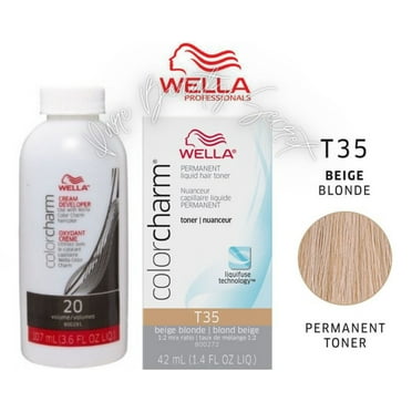 Wella Color Charm T11 Blonde Dye + 20 Volume Cream Developer - Walmart.com