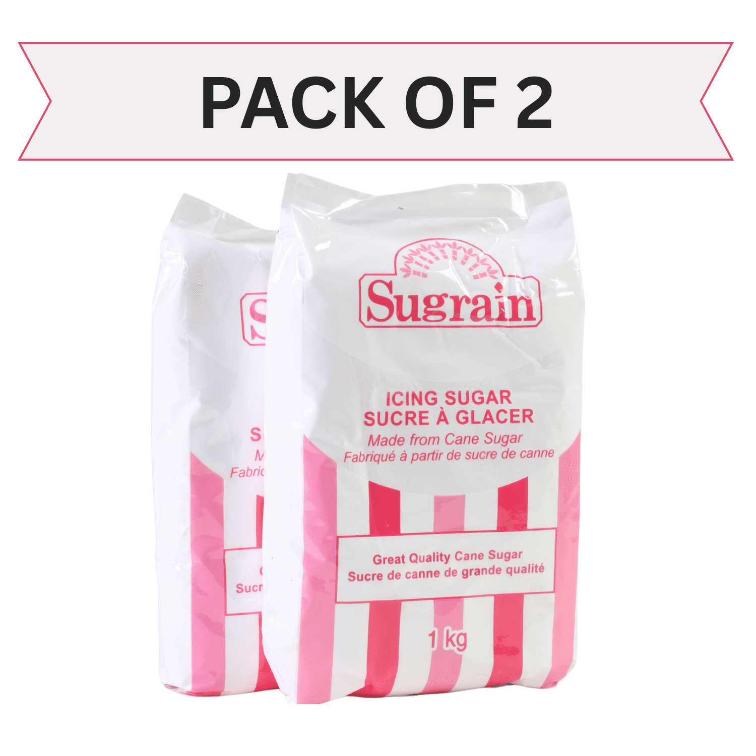 Click here for Sugrain Icing Sugar 1kg  Pack Of 2 2kg prices
