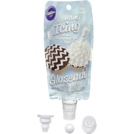 Wilton Icing Pouch with Tips, White - Walmart.com