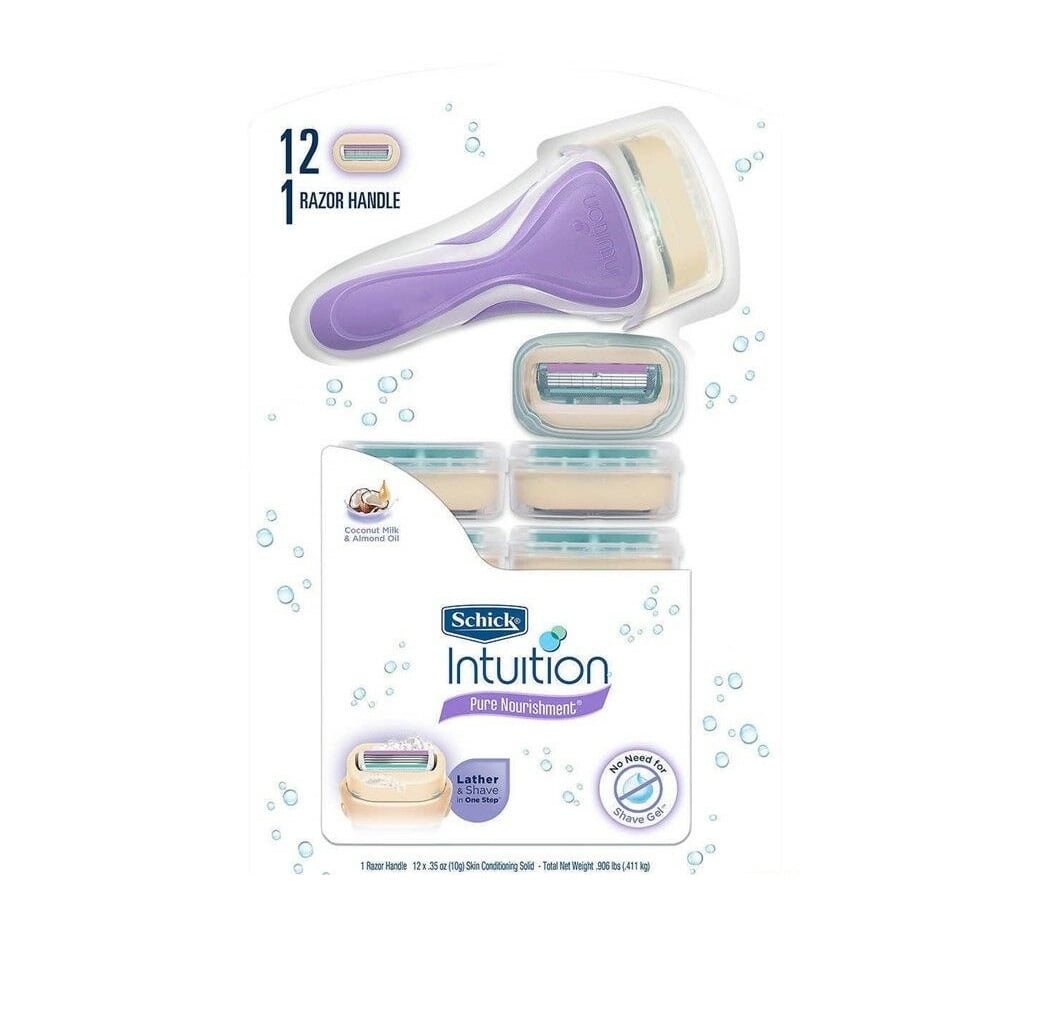 Schick Intuition Pure Nourishment, Coconut Milk and Almond Oil, 1 Razor ...