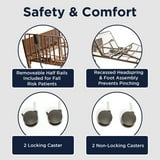 Invacare Fully Medical Patient Home Hospital Bed Package with Electric ...