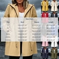 Fnooota Women's Rain Jackets , Outdoor Zip up Mid-length Waterproof ...
