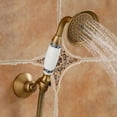 Antique Brass Ceramics Telephone Hand Held Shower Head & 1.5 m Hose ...