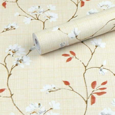 Floral Contact Paper Shelf Paper Adhesive Peel and Stick Wallpaper ...