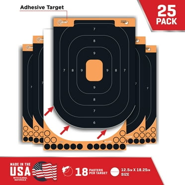 EZ Aim Paper Trainer Shooting Targets, 12"W x 15"H, 0.39 lb,12-Pack ...