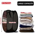 Basketball Print -Up Laundry Hamper, Mesh Foldable Dirty Clothes Basket ...