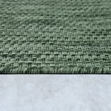 Solid Outdoor Rug for Patio or Balcony in Mottled Green - Walmart.com