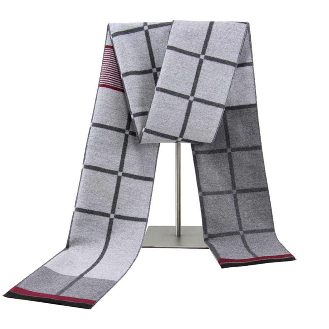 Click here for Nobrand Men Plaid Scarf Thicken Warm Novelty Breat... prices
