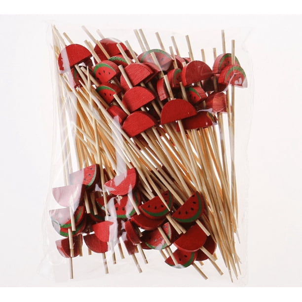 Cocktail Sticks 100 Counts Wood Toothpicks Party Supplies Ruffles ...