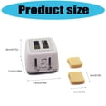 Kids Safe Miniature Toaster with Sliced Bread Doll House Kitchen ...