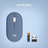 Logitech Pebble Wireless Mouse, Bluetooth, 2.4 GHz Receiver, Silent ...
