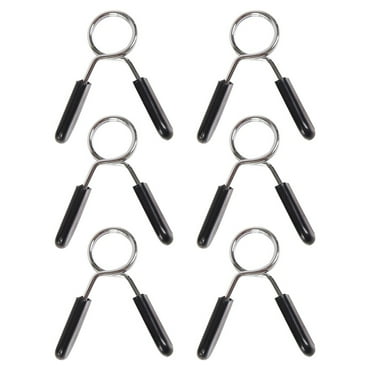 Titan Fitness 2 Pack Olympic Barbell Spring Clips, 50mm Diameter ...