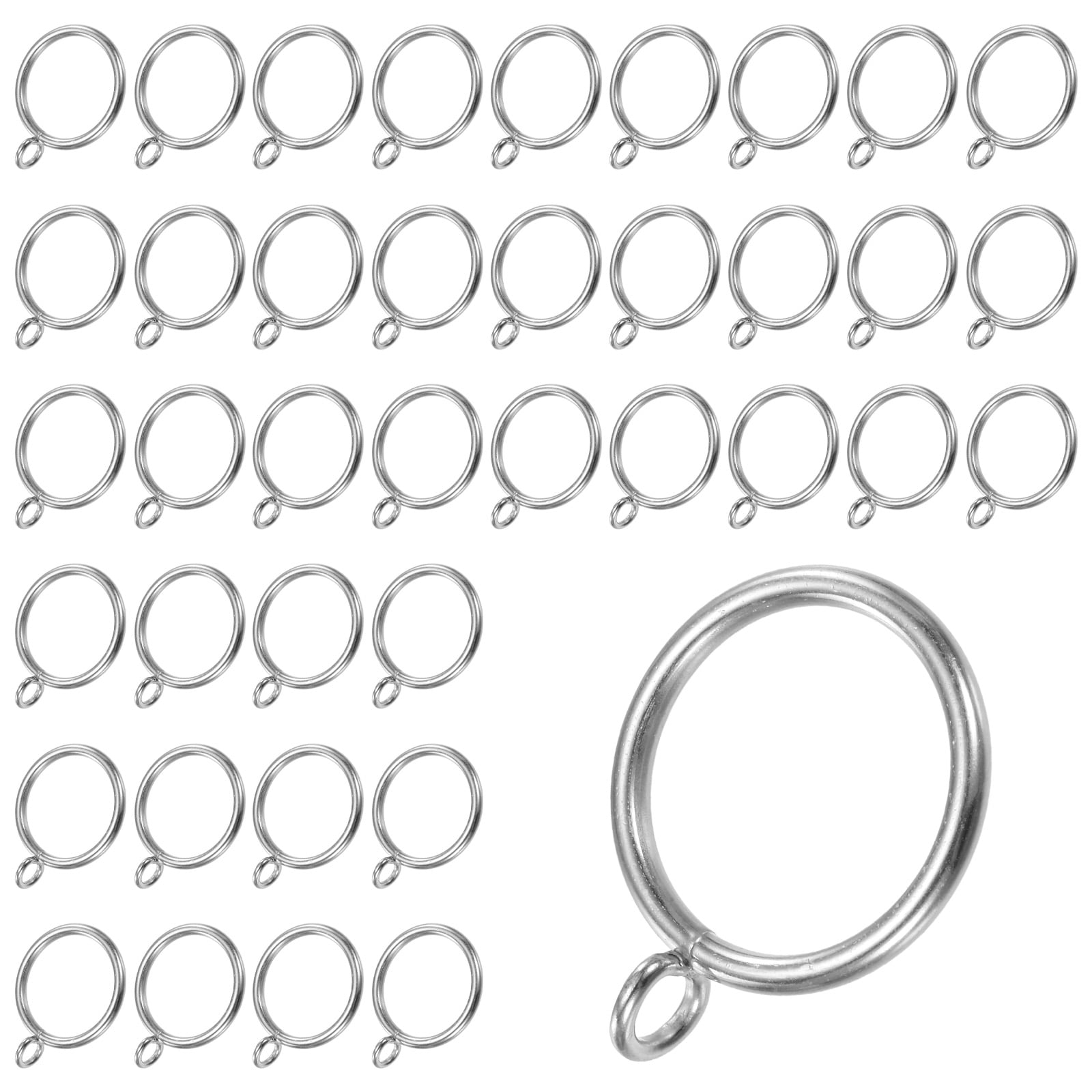 Click here for Uxcell 40-Pack Silver Curtain Rings With Eyelet  R... prices