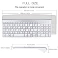 VicTsing 2.4G Wireless Silent Keyboard And Mouse Mini Multimedia Ultra ...
