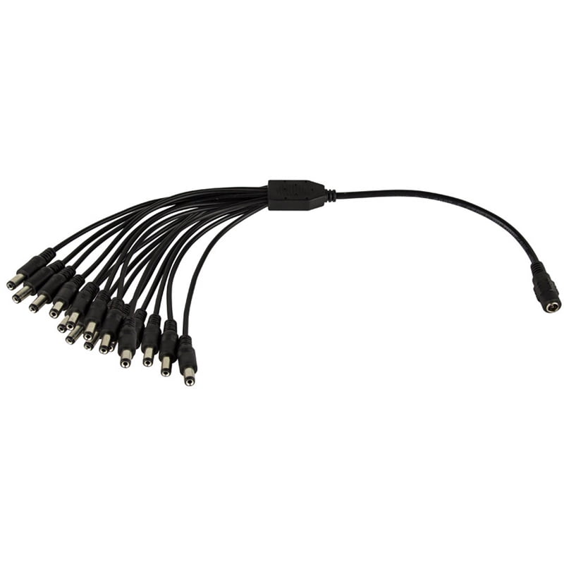 Spyclops SPLIT16 16 Male to 1 Female 12 Volt DC Power Splitter for CCTV ...
