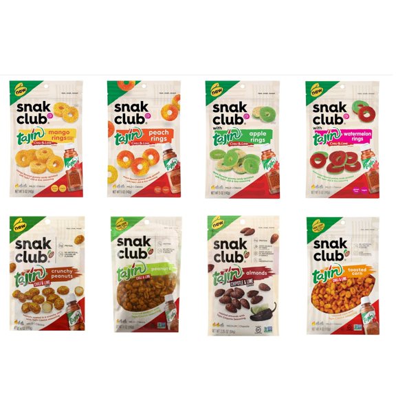 Snak Club Tajin Chili Lime Seasoned Gummy Bears Candy - Vegan, Gluten ...