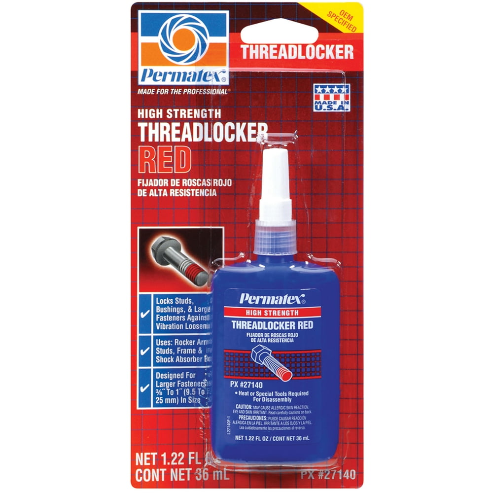 PX 271 RED THREADLOCK 36ML BTL - Walmart.com - Walmart.com