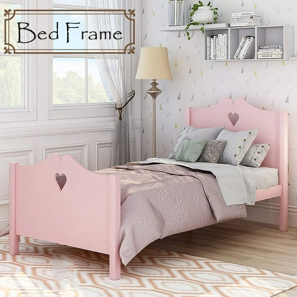 Topcobe Wood Platform Bed Frame for Kids, with Headboard and Wood Slat ... Topcobe Wood Platform Bed Frame for Kids, with Headboard and Wood Slat ...