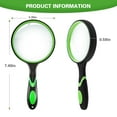 Nazano 2Pcs Magnifying Glass, Rubber Handheld Magnifying Glasses for ...