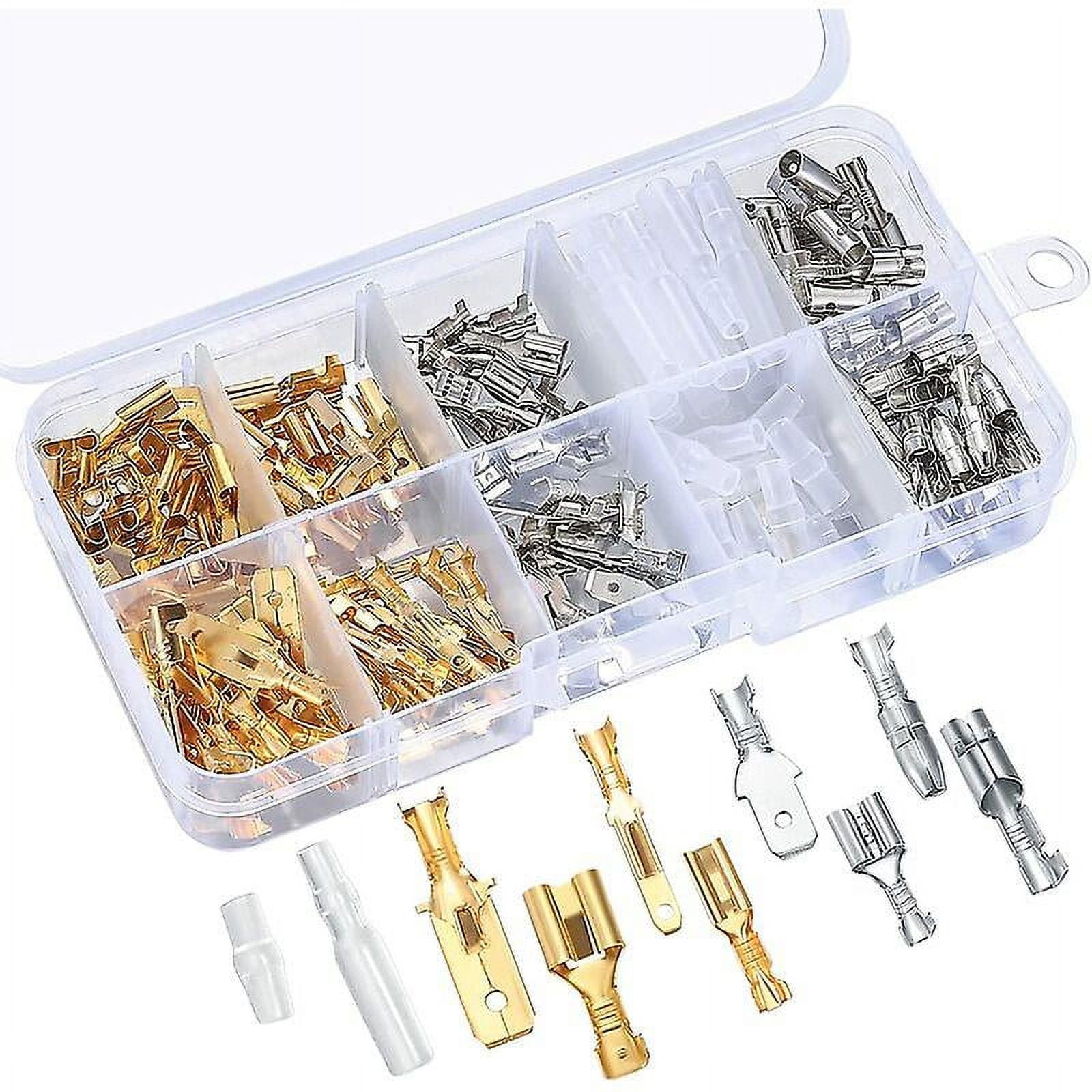Kit de Terminales de Crimpado Eléctrico Automotriz TANGJMXG 150 Piezas ...