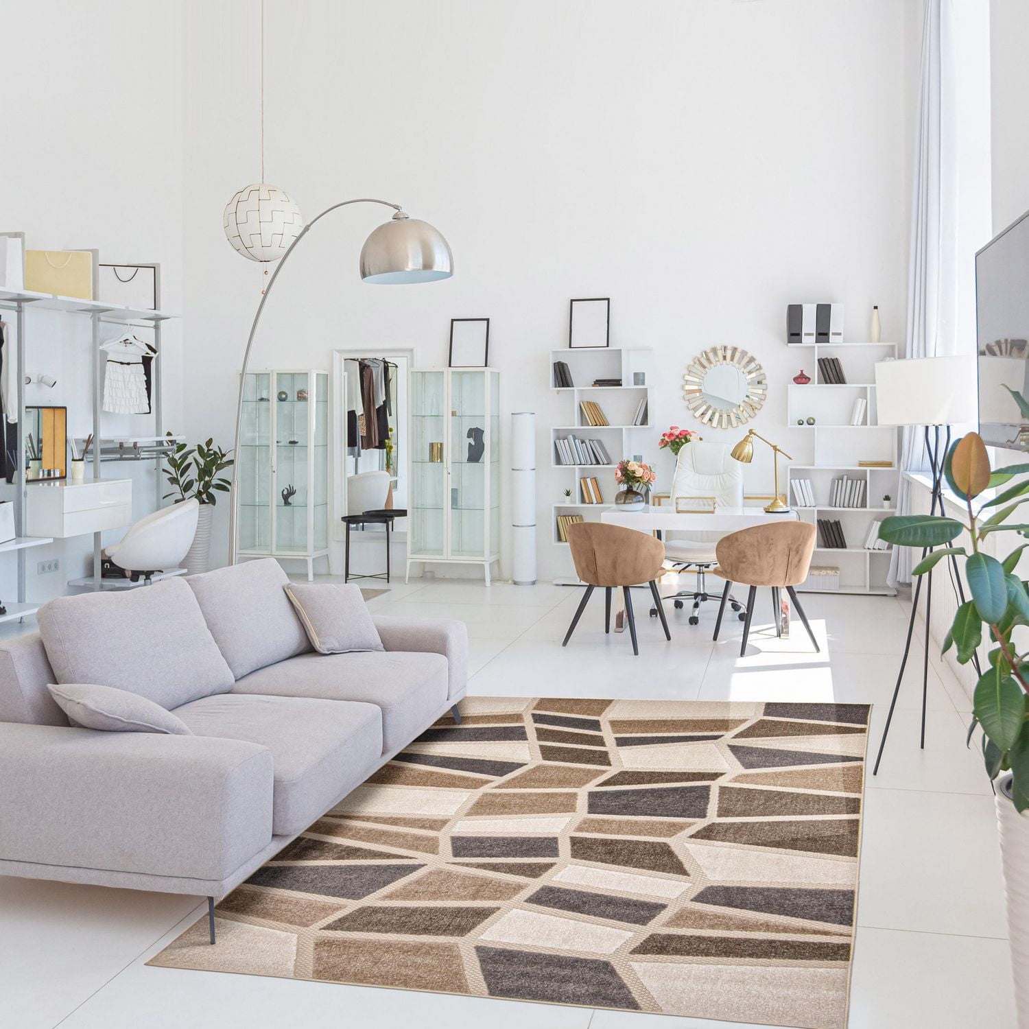 Click here for Ecarpet Modern Indoor Outdoor Area Rug For Patio... prices