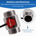 1Inch Hall Effect Flow Meter Water Flow Sensor Liquid Flow Meter ...