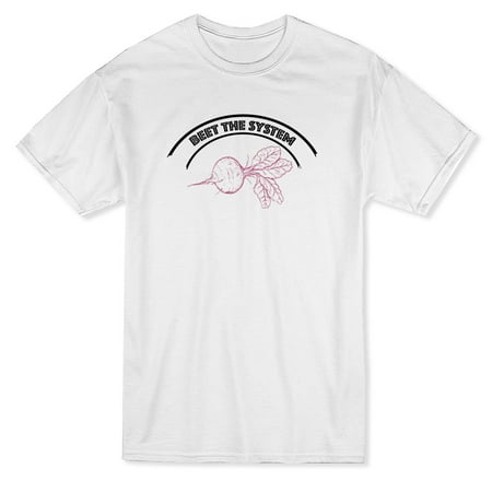 Funny Beet The System Graphic Men's White T-shirt | Walmart Canada