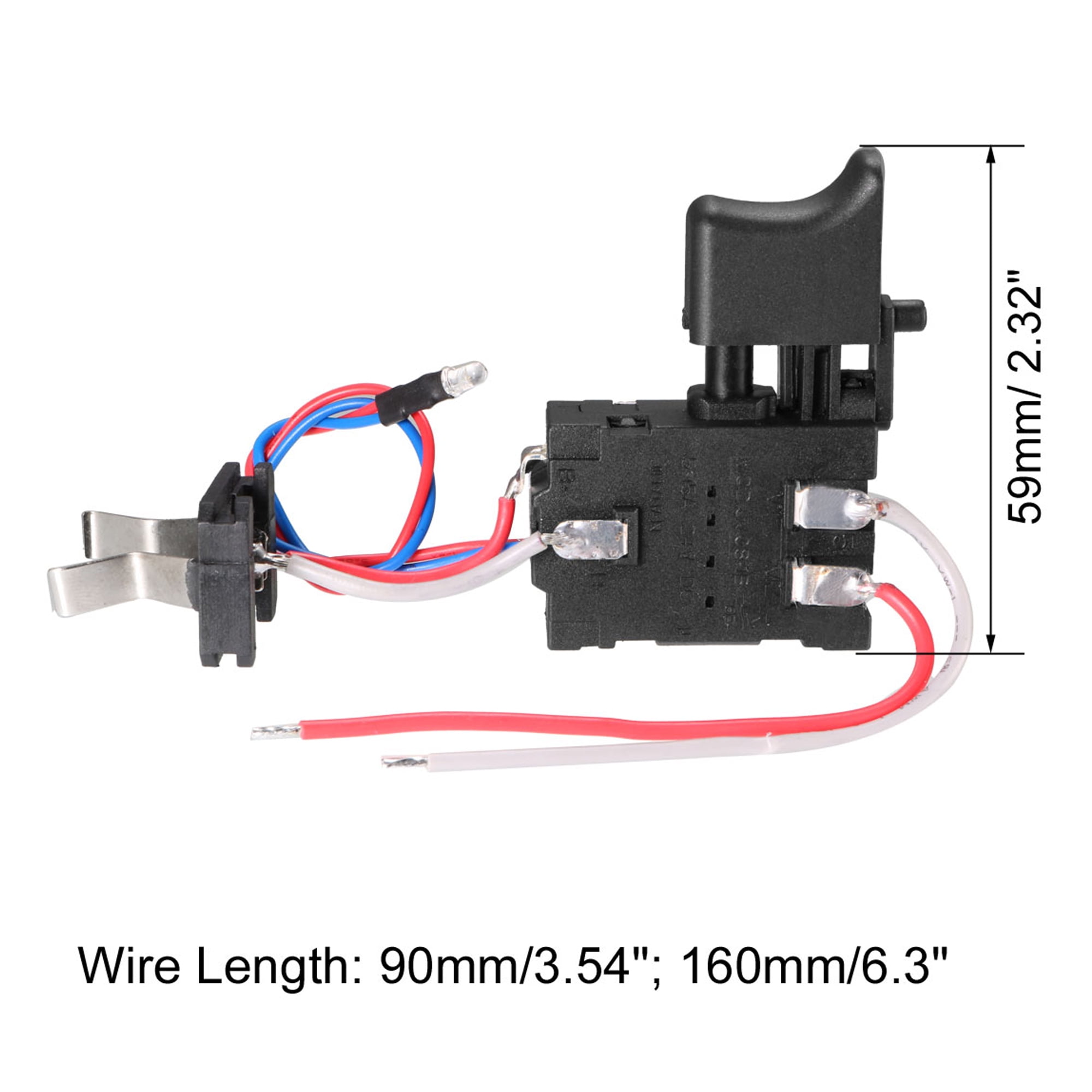 Electric Portable Drill Trigger Switch DC24V 15A Chargeable Tool Power ...