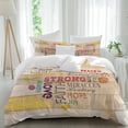 4 Piece Duvet Cover Set Cal king, Colorful Inspiration Quotes Love ...