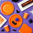 Serves 24 Orange Party Supplies with Paper Plates, Cups, and Napkins ...