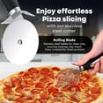 2PCS Premium Pizza Cutter - Durable Stainless Steel Pizza Cutter Wheel ...