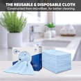 Microfiber Rags in A Box (50 Count) - Mwipes - 10" x 12" Reusable Wipes ...